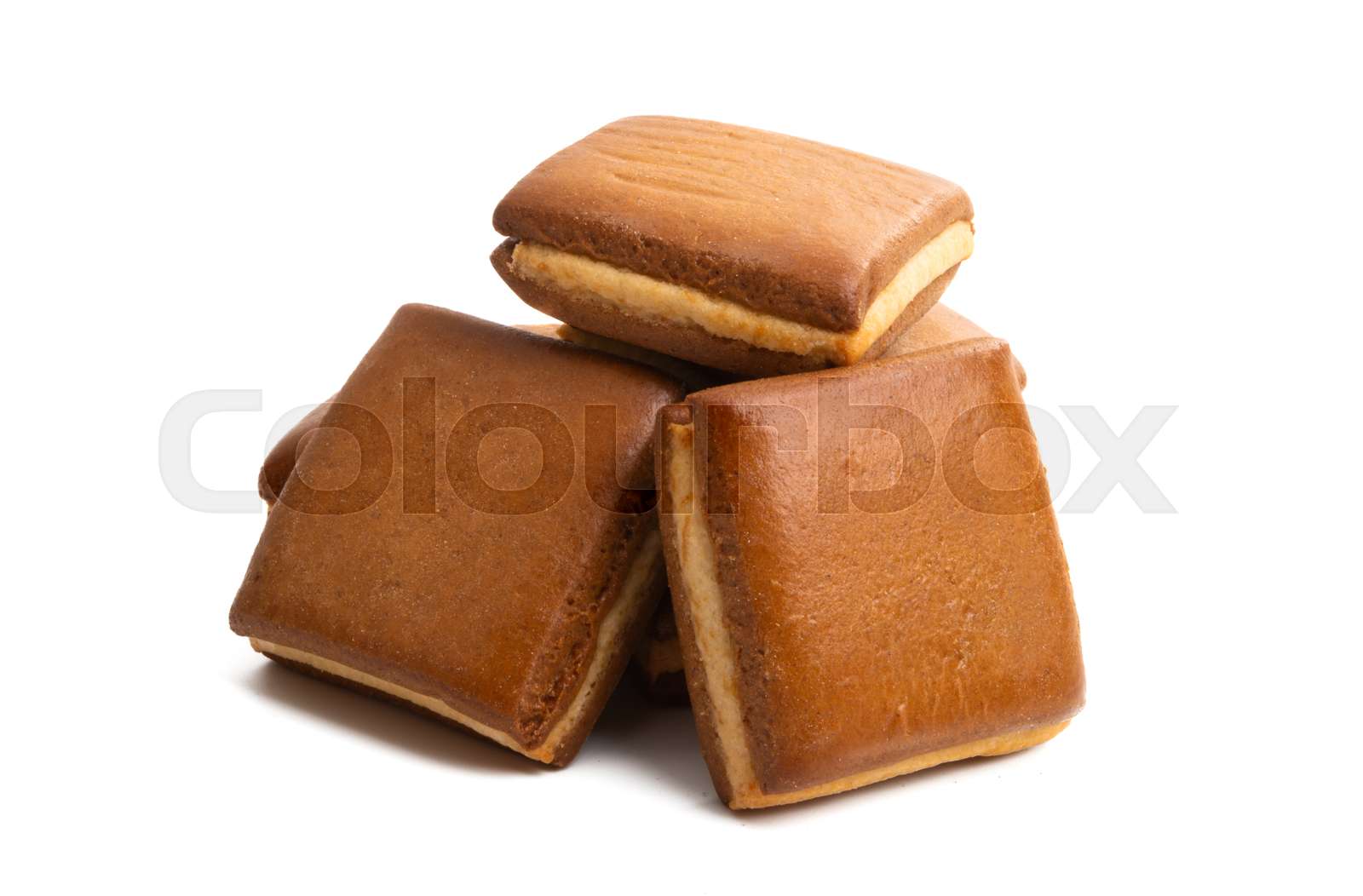 Swiss Biberli cookies isolated | Stock image | Colourbox