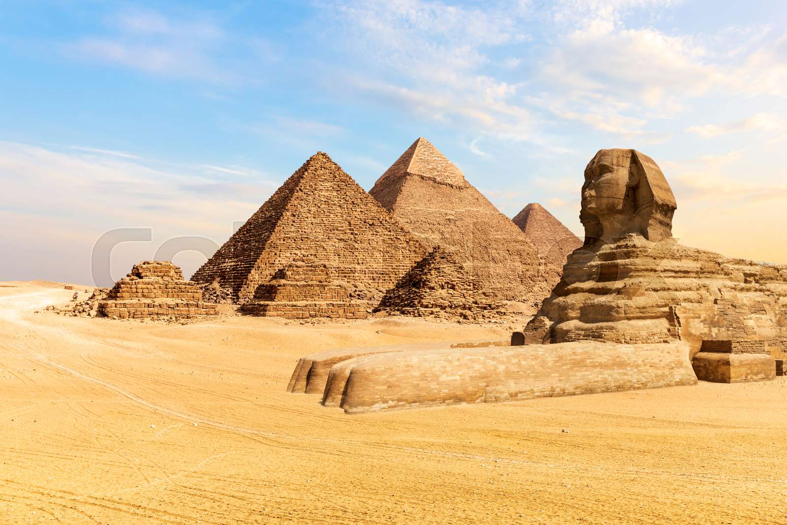 The Pyramids of Giza and the Great Sphinx, Egypt | Stock image | Colourbox