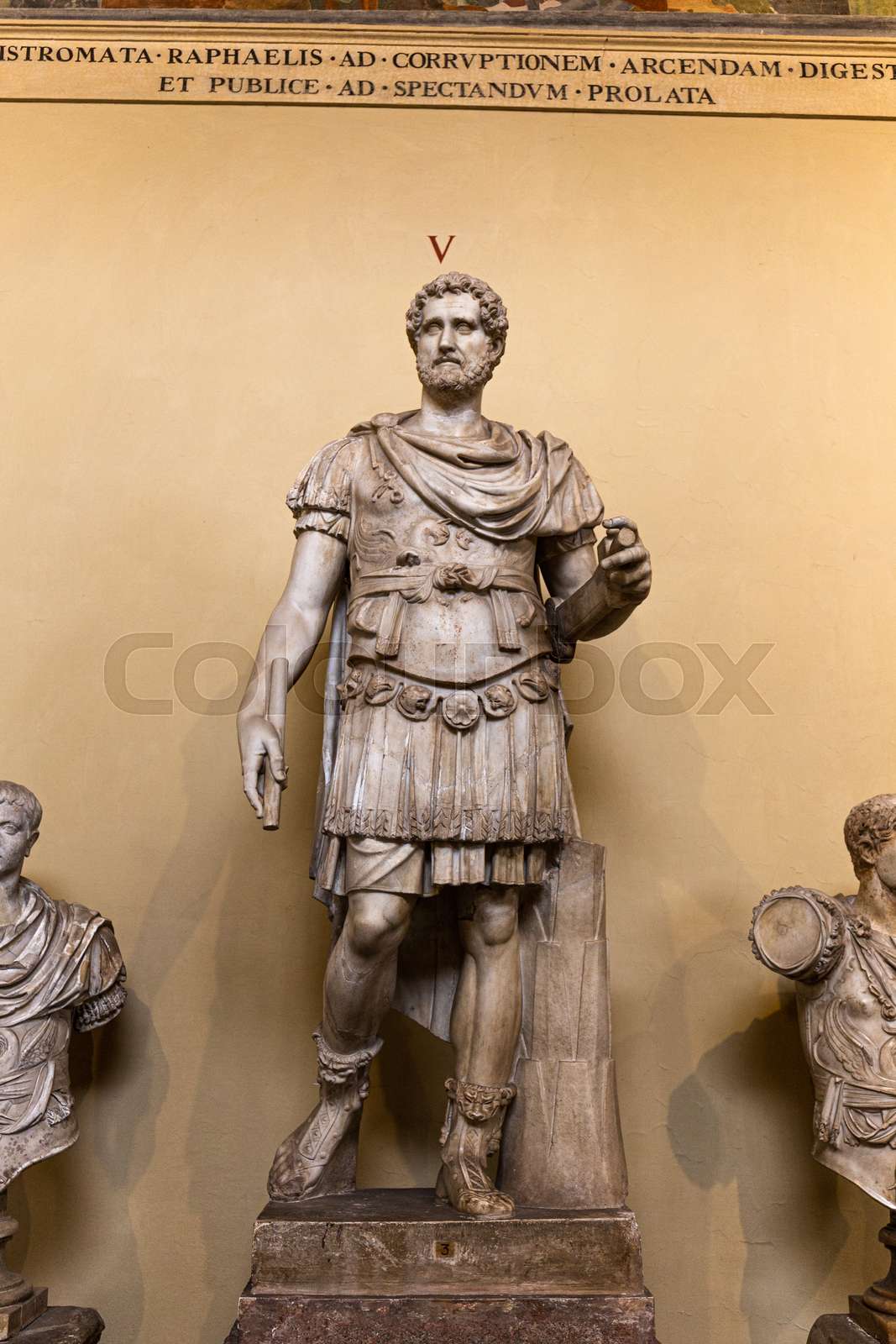 ancient roman statues in museum in rome, italy | Stock image | Colourbox