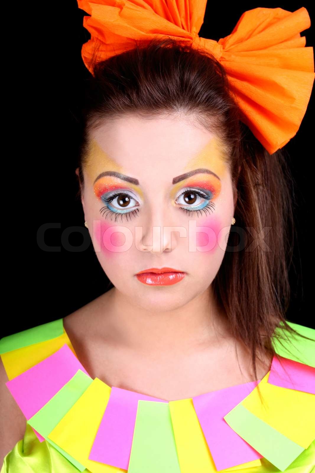 Woman in doll style with creative make-up | Stock image | Colourbox