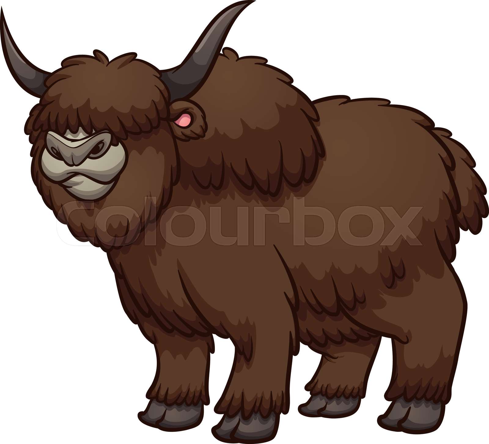 Cartoon yak | Stock vector | Colourbox