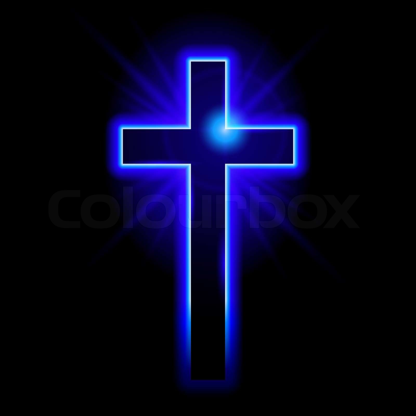Christian symbol of the crucifix | Stock vector | Colourbox