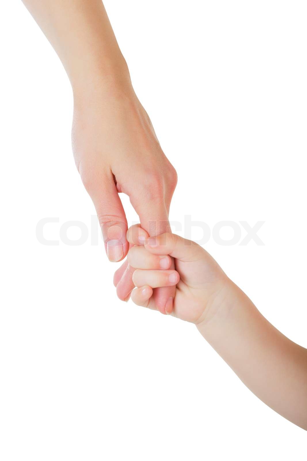 Father giving hand to a child | Stock image | Colourbox