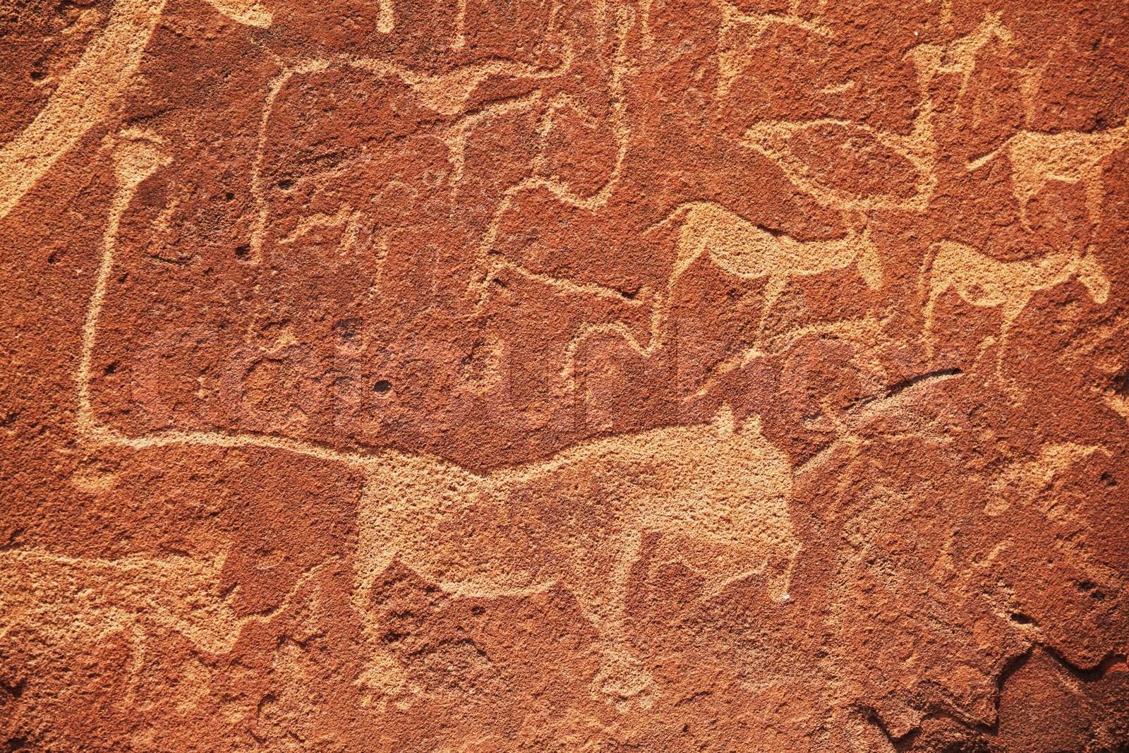 African petroglyph | Stock image | Colourbox
