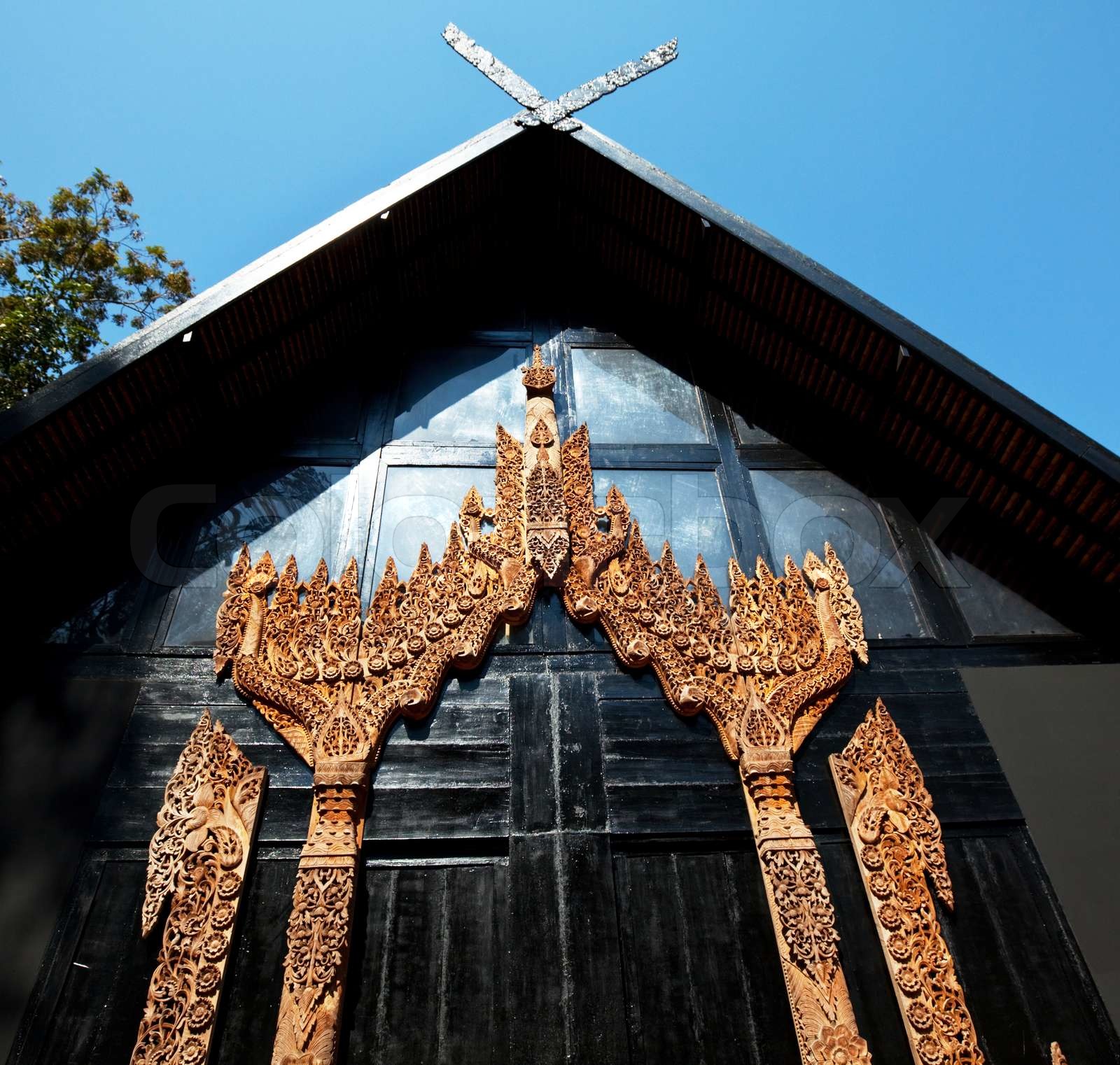 Black temple | Stock image | Colourbox