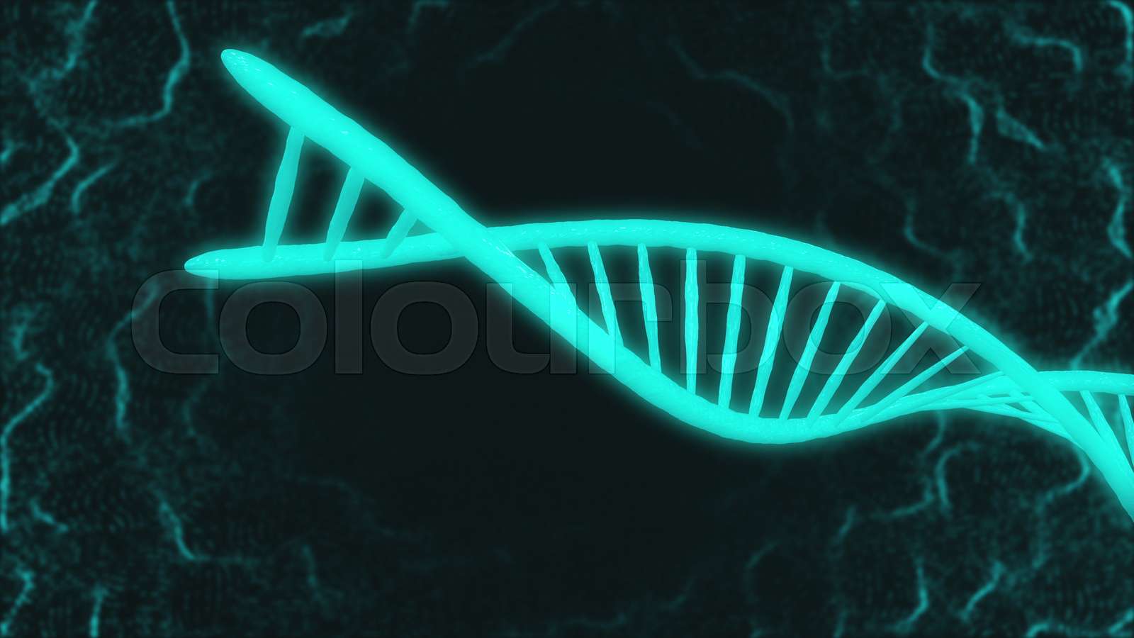 motion graphic of DNA model part moving in space turning | Stock image ...
