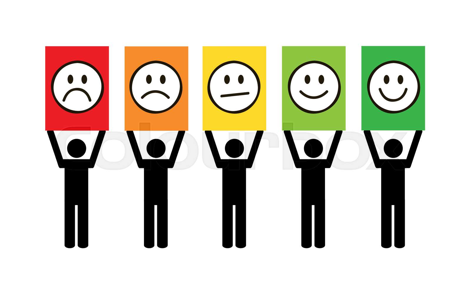 feedback emoticon rating pictogram on a white background | Stock-Vektor ...