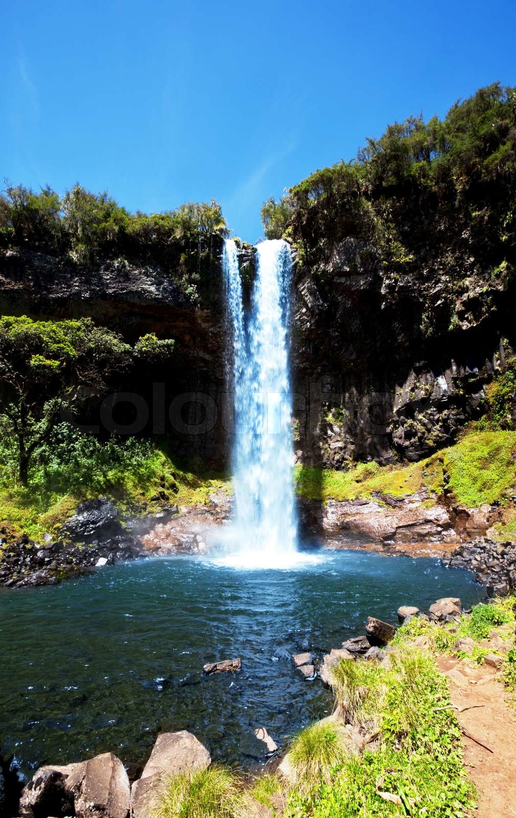 Tropical waterfall | Stock image | Colourbox