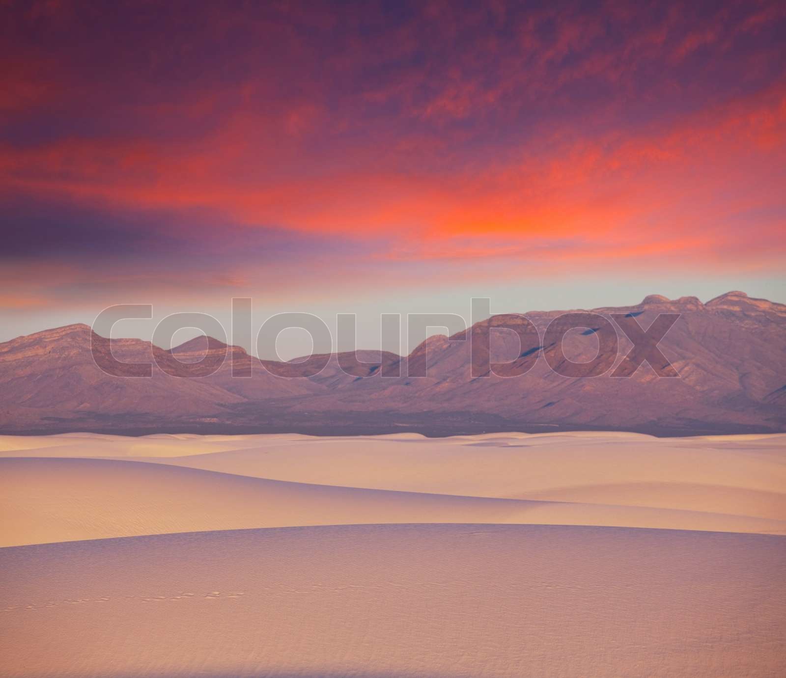 White desert | Stock image | Colourbox