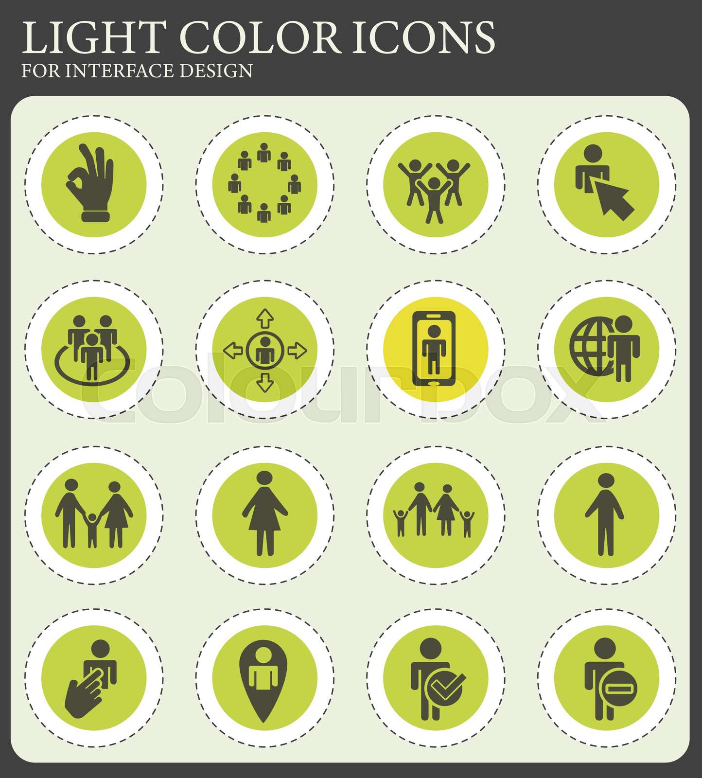 community icon set | Stock vector | Colourbox
