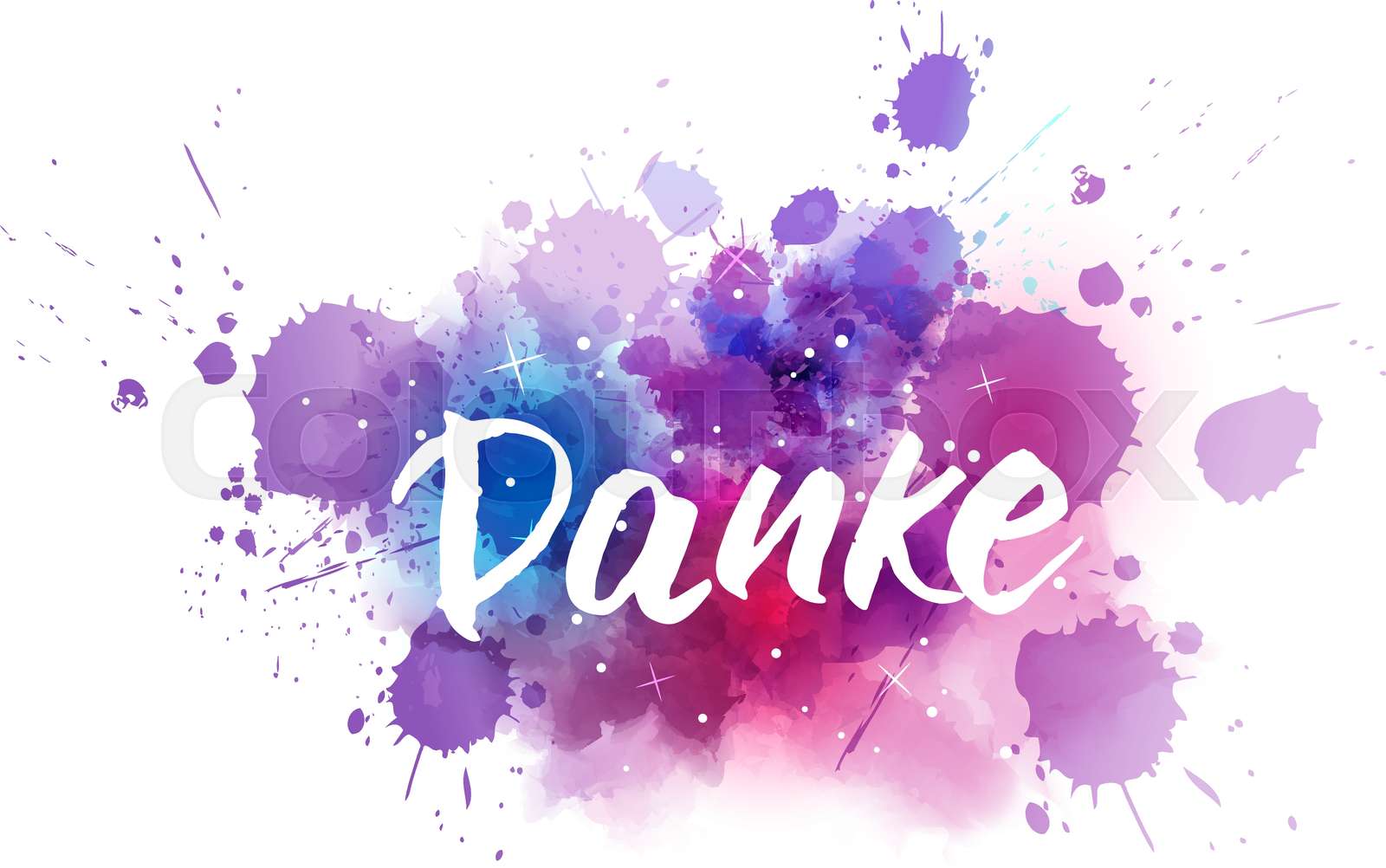 dank, himmel, aquarell | Stock-Vektor | Colourbox