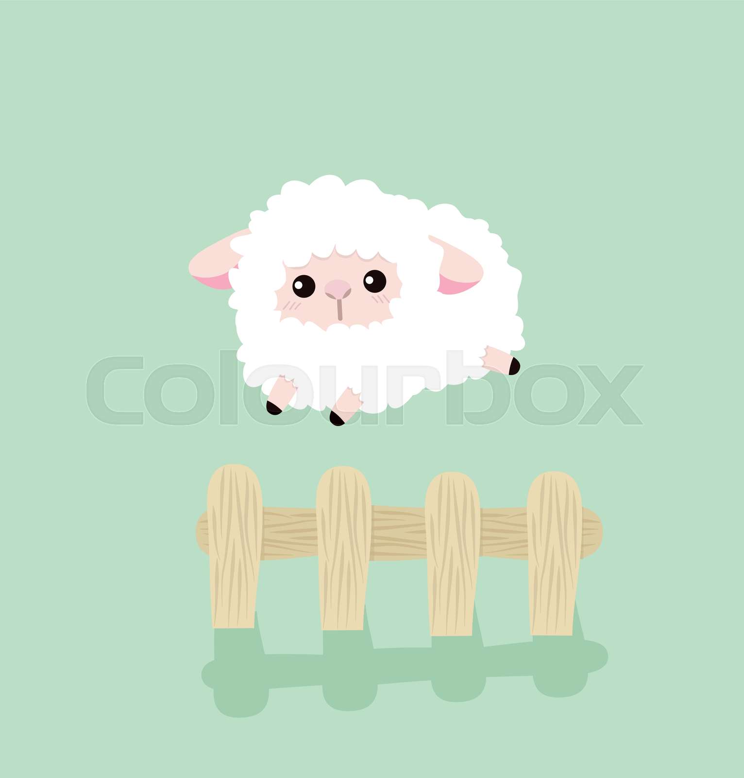 counting sheep | Stock vector | Colourbox