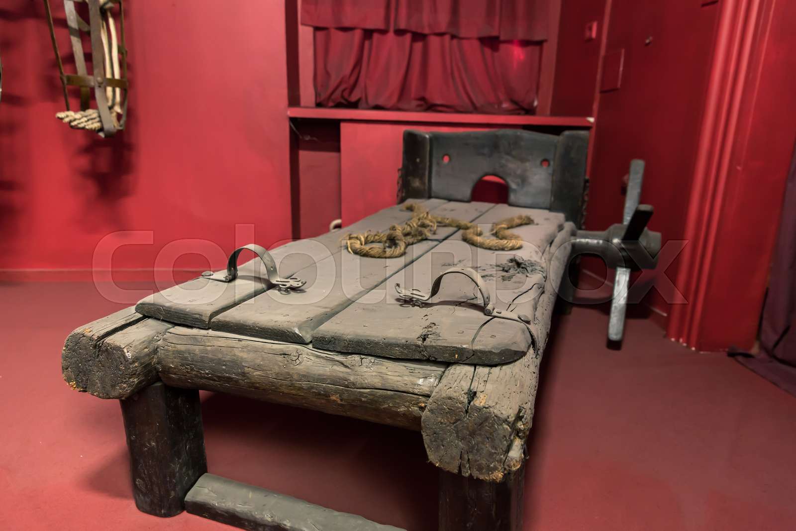 Torture table, museum in Prague, Czech Republic | Stock image | Colourbox