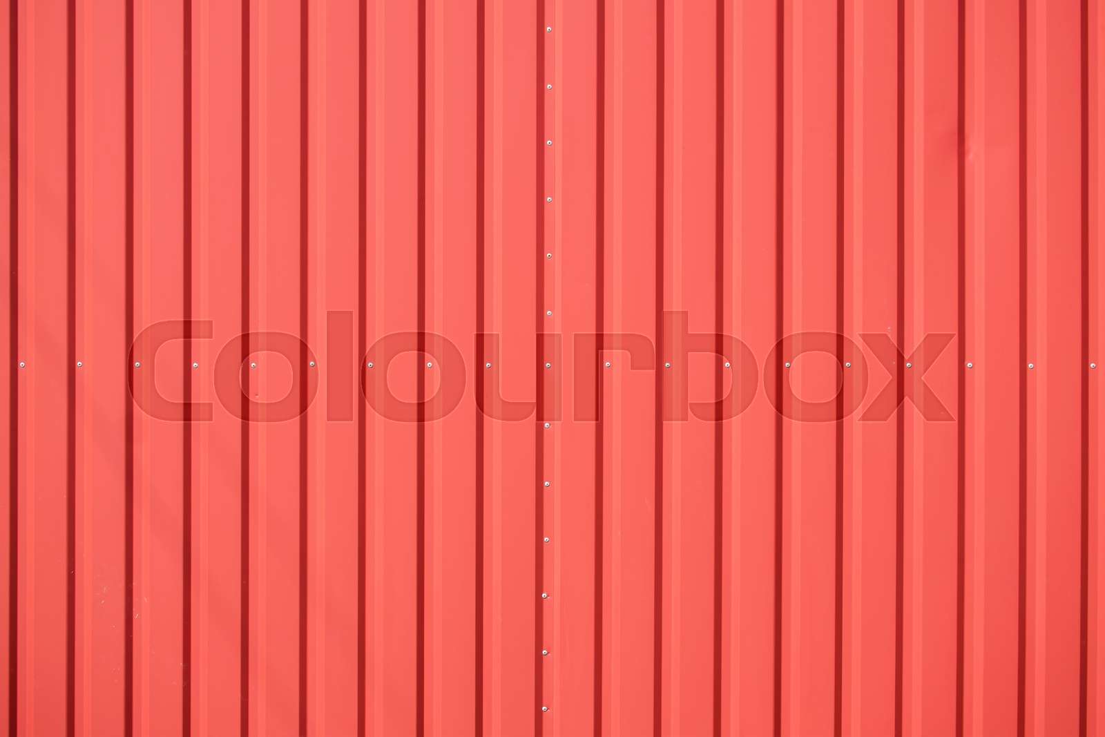 Surface of red profile metal sheeting. Steel Profile for Siding | Stock ...