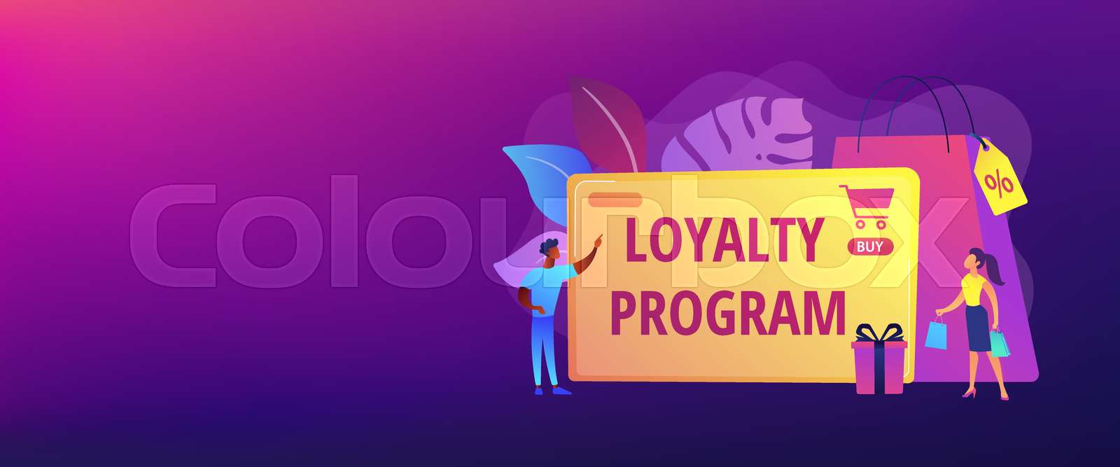 Loyalty program concept banner header | Stock vector | Colourbox