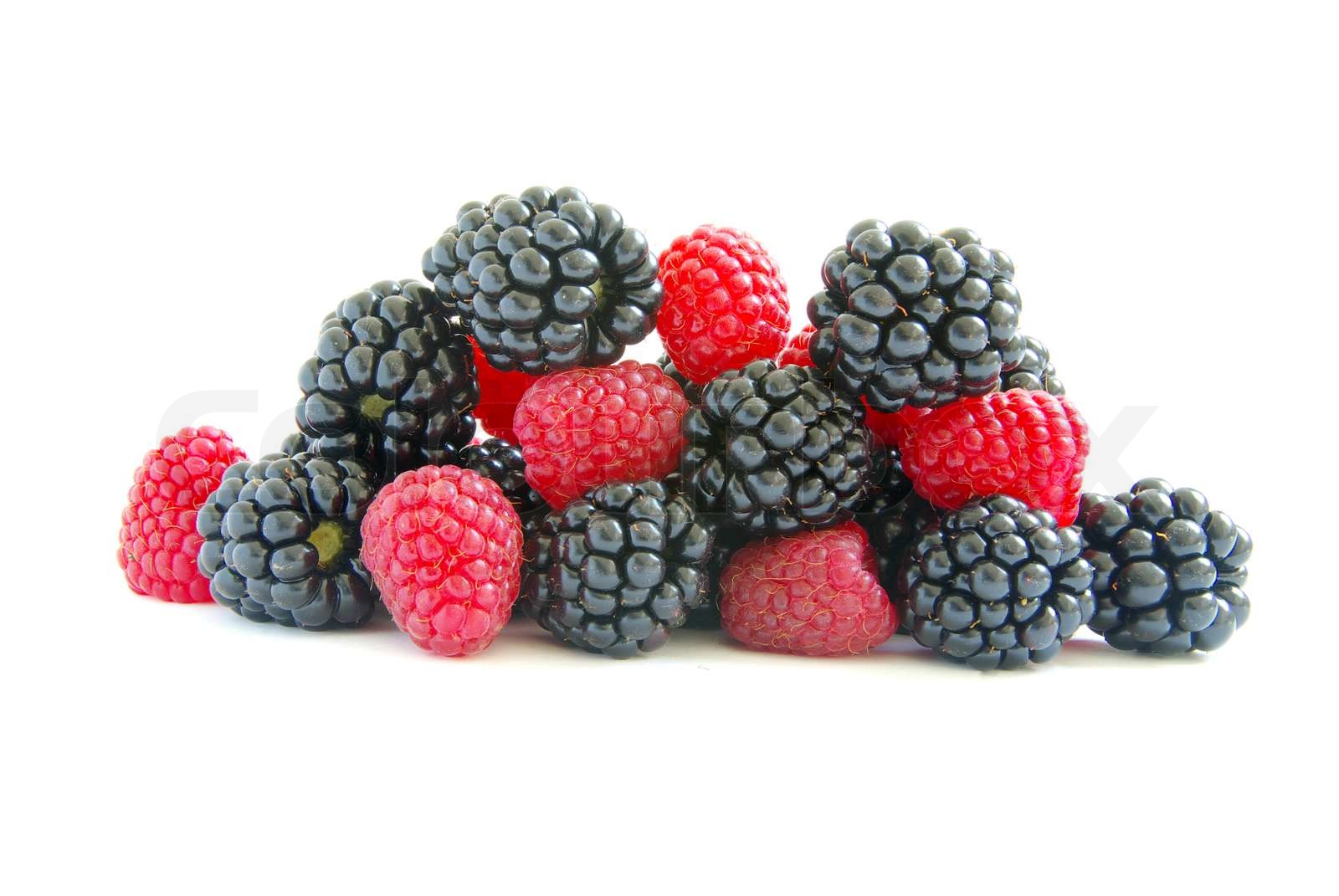 raspberry and blackberry | Stock image | Colourbox