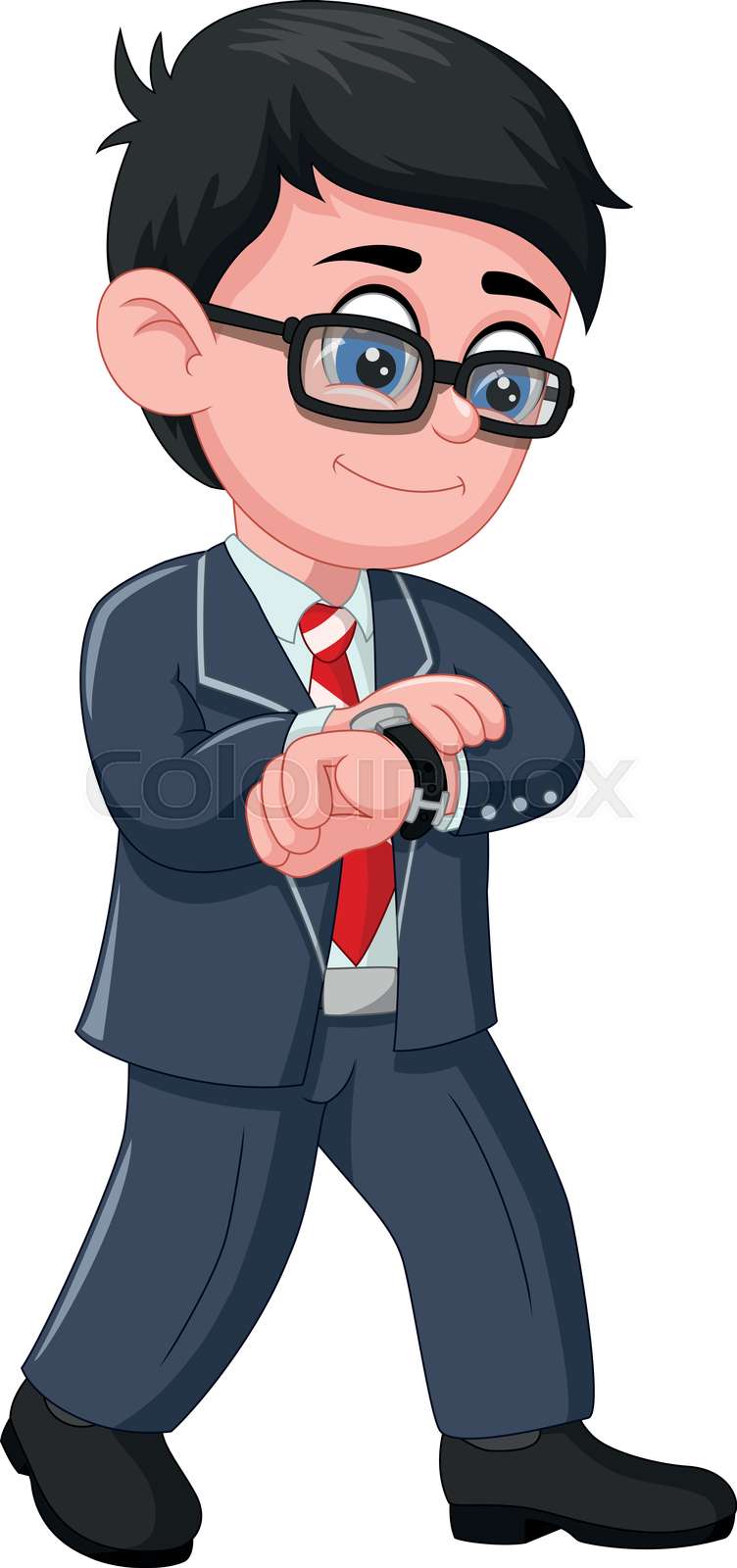 Funny Employee Cartoon | Stock vector | Colourbox