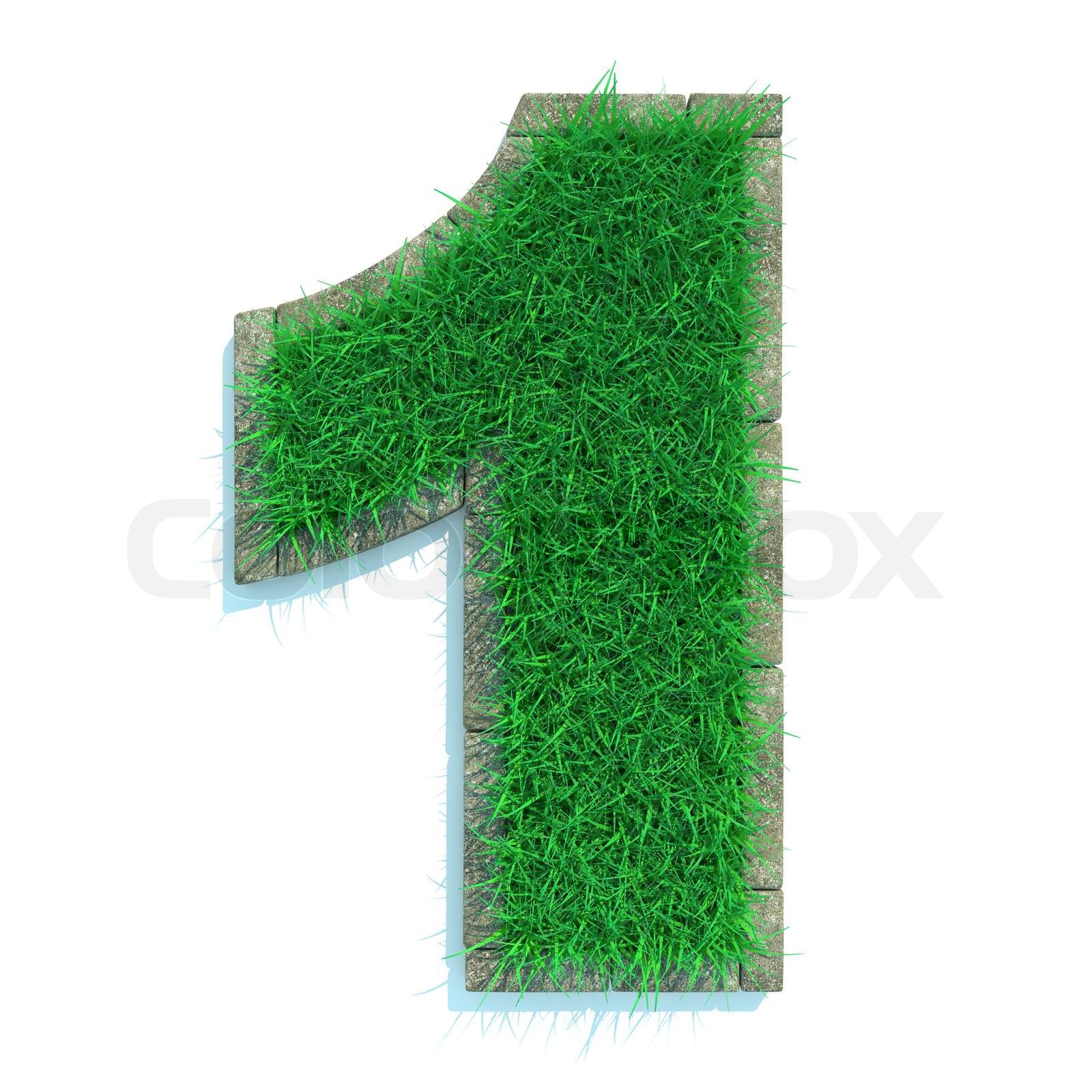 Grass Numbers | Stock image | Colourbox