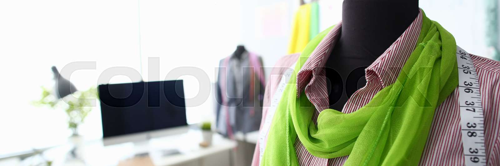 Dressmaking Work Fashion Clothes Design Concept | Stock image | Colourbox