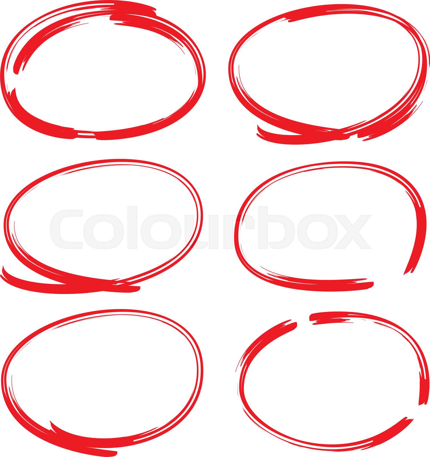 red circle highlighter | Stock vector | Colourbox