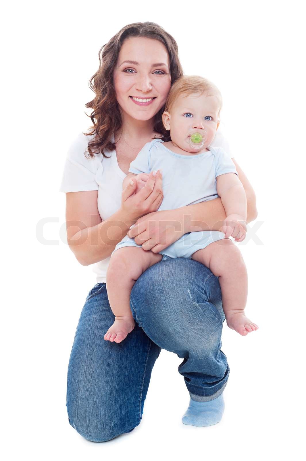 smiley mother with her son | Stock image | Colourbox