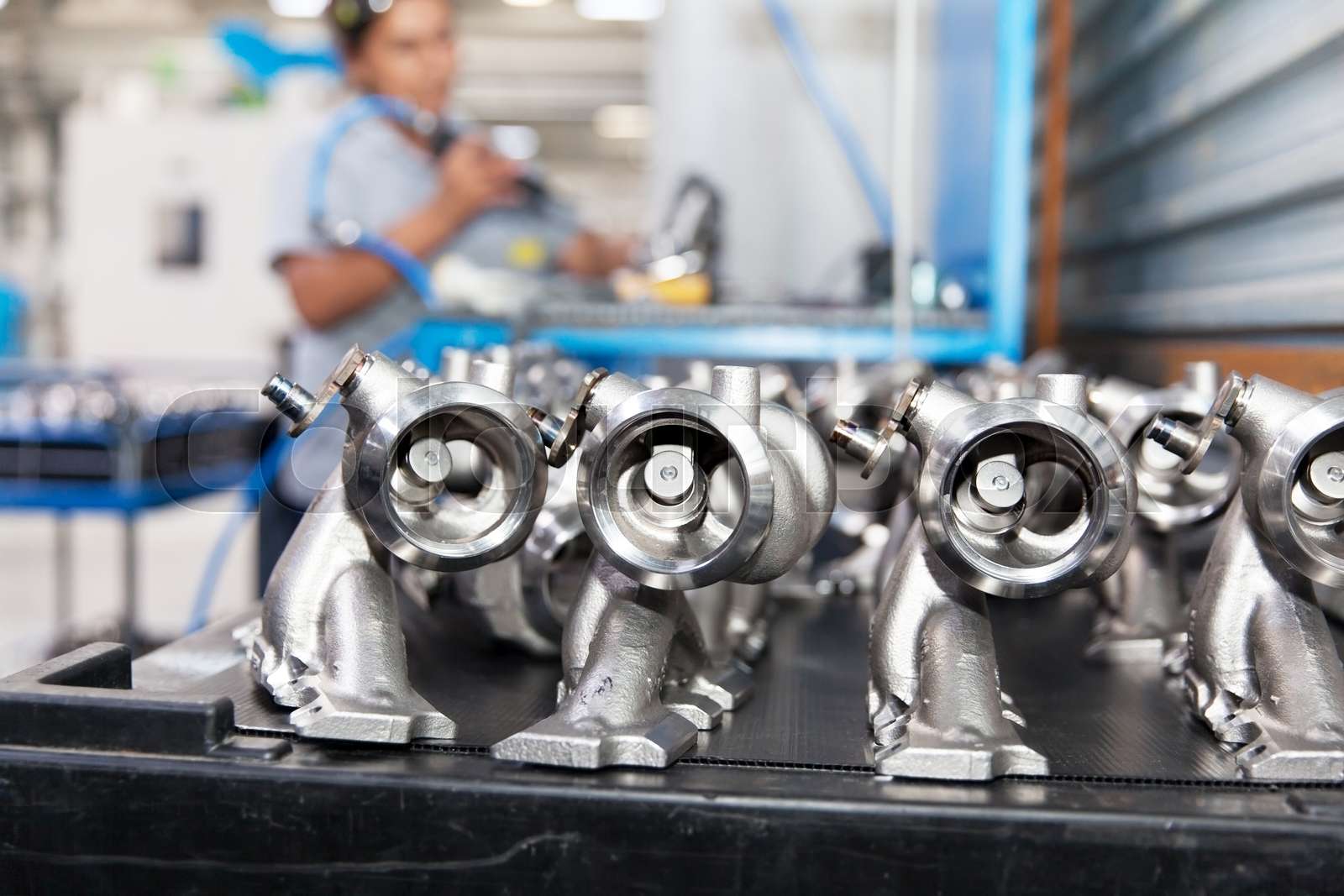 Production of vehicle parts in the automotive industry | Stock image ...