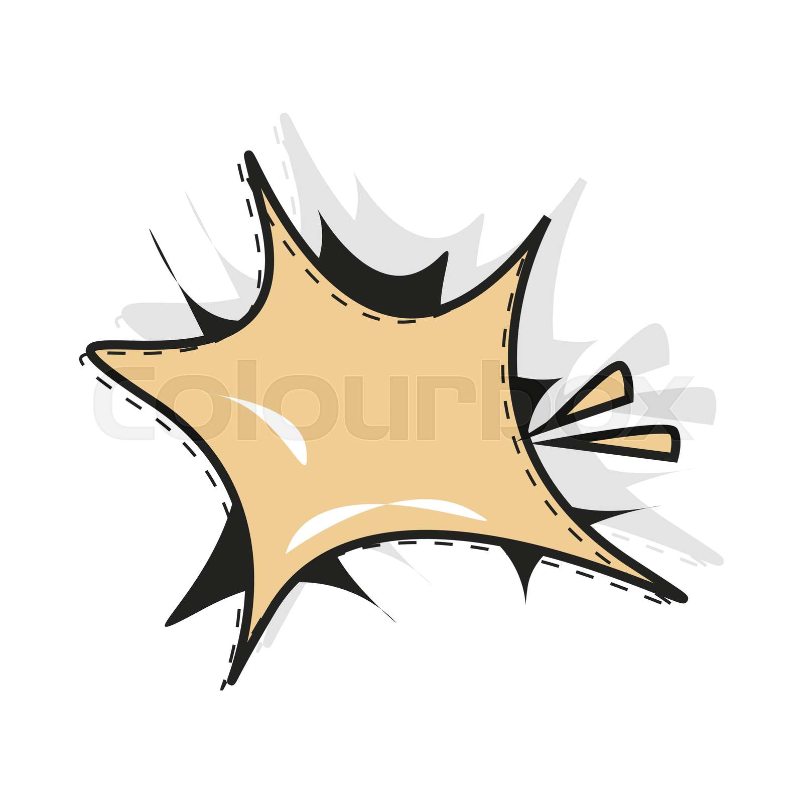 Star speech bubble pop art vector | Stock vector | Colourbox