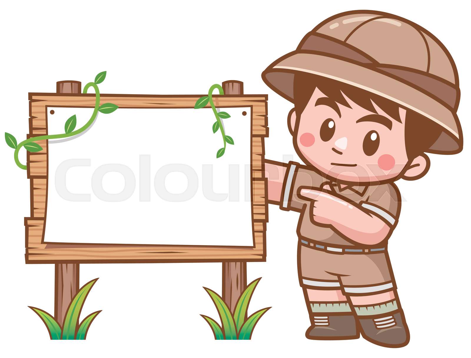 Safari Boy | Stock vector | Colourbox