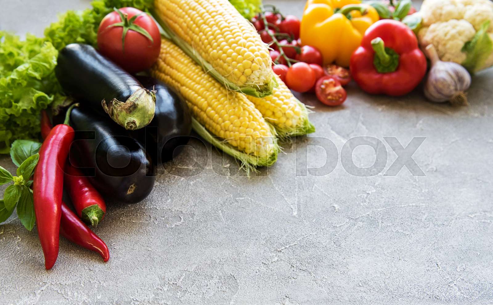 Fresh summer vegetables | Stock image | Colourbox