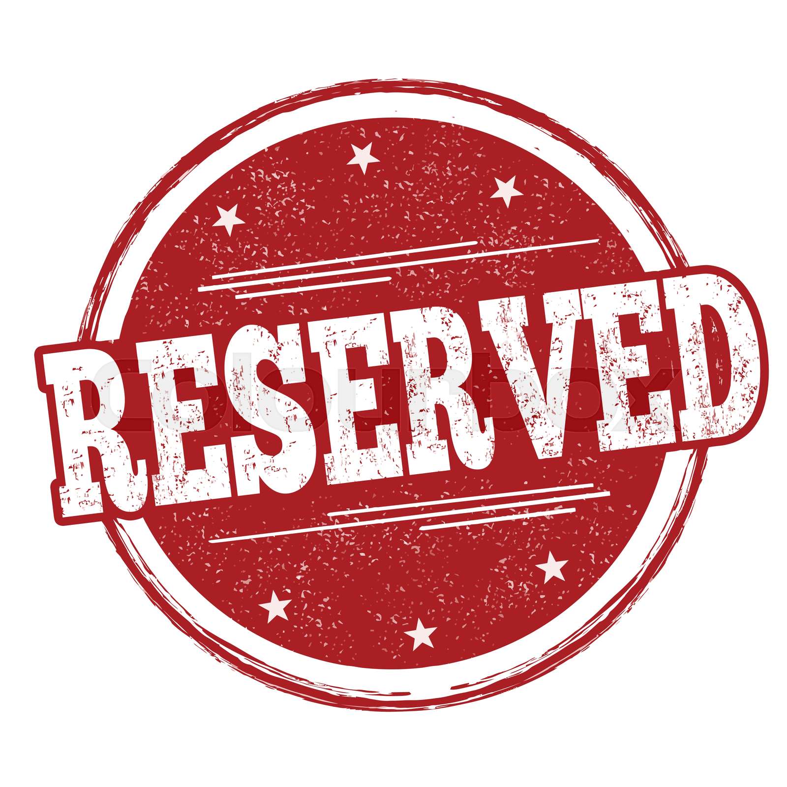 Reserved sign or stamp | Stock vector | Colourbox