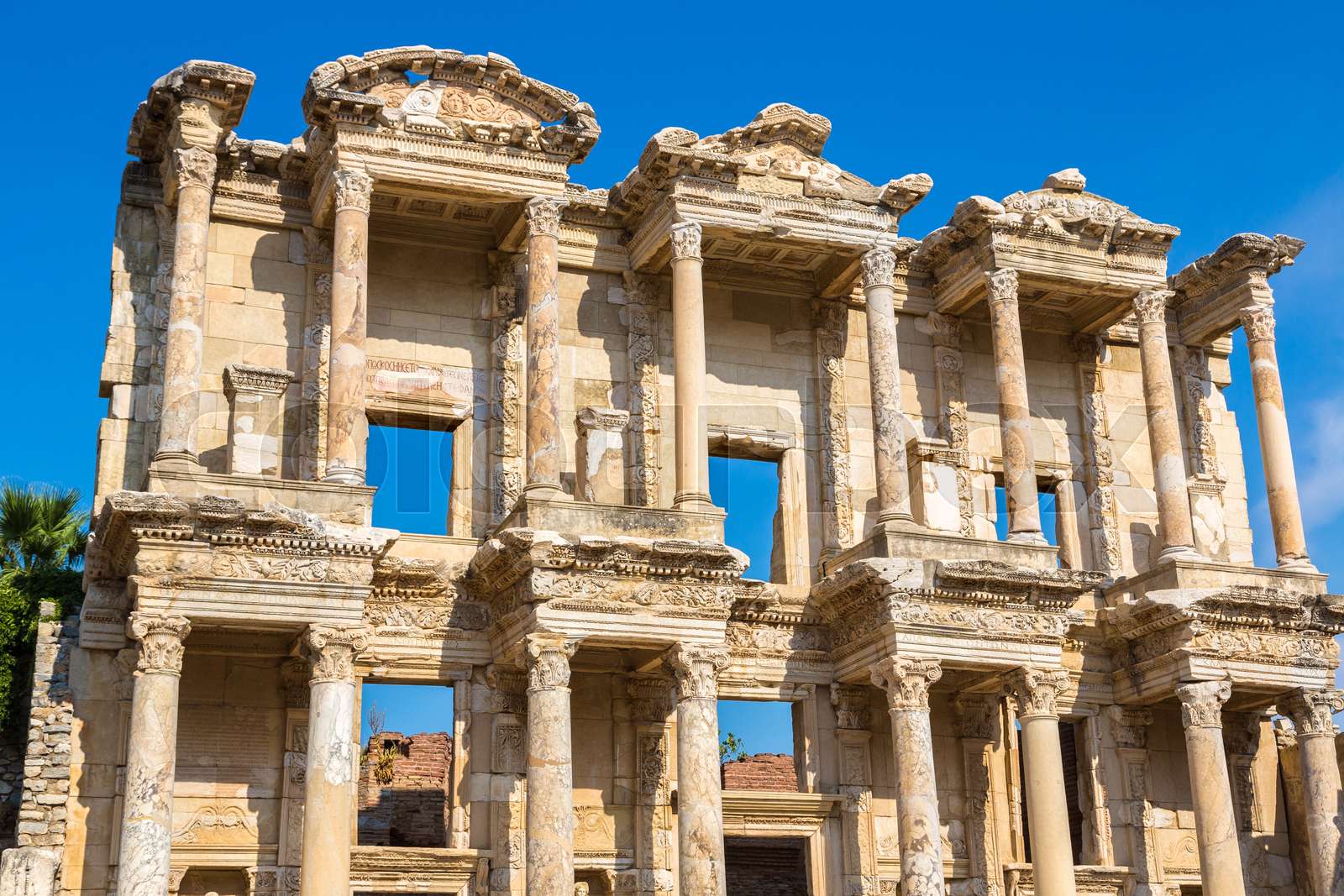 Celsius Library in Ephesus, Turkey - Stock Image - Everypixel