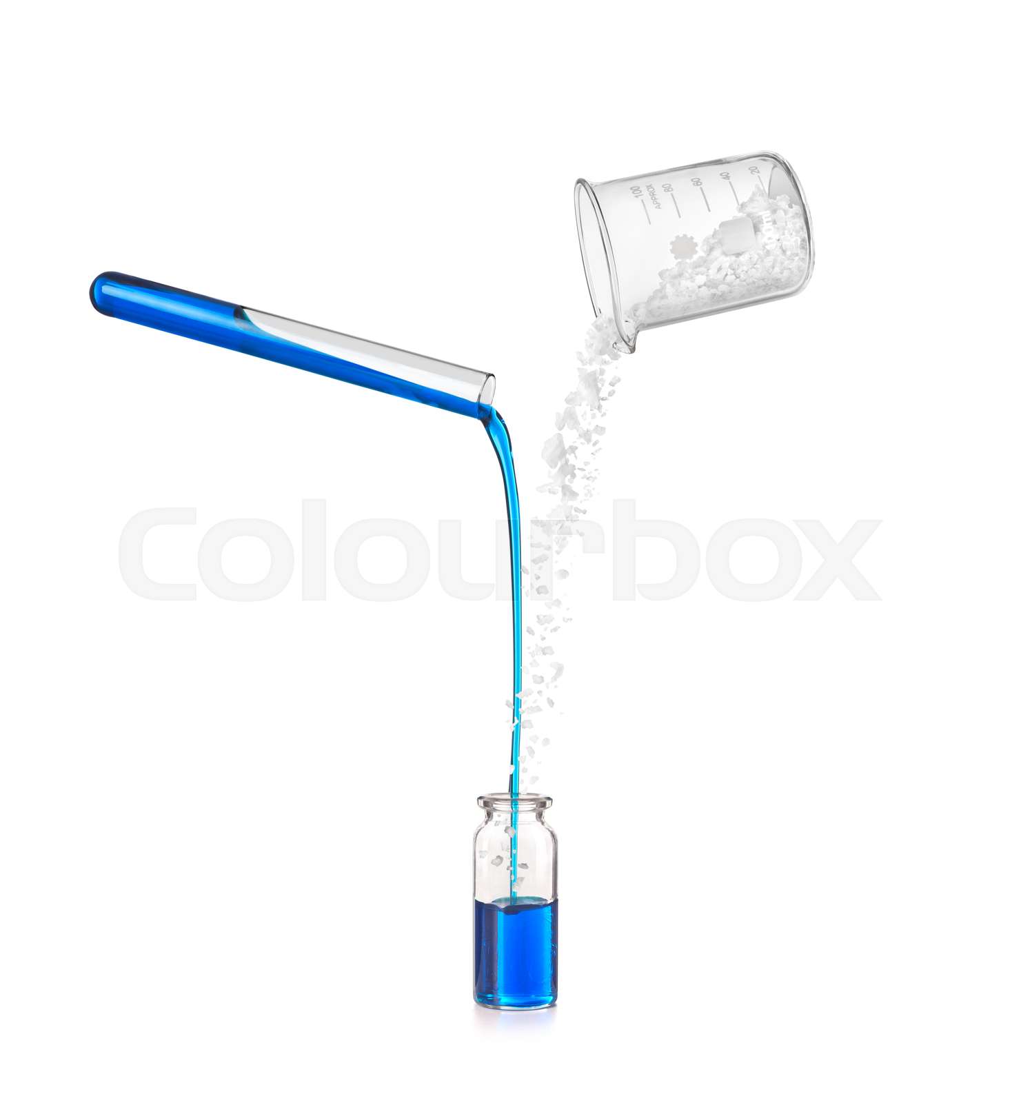 test tube liquid sea salt medical bottle | Stock image | Colourbox