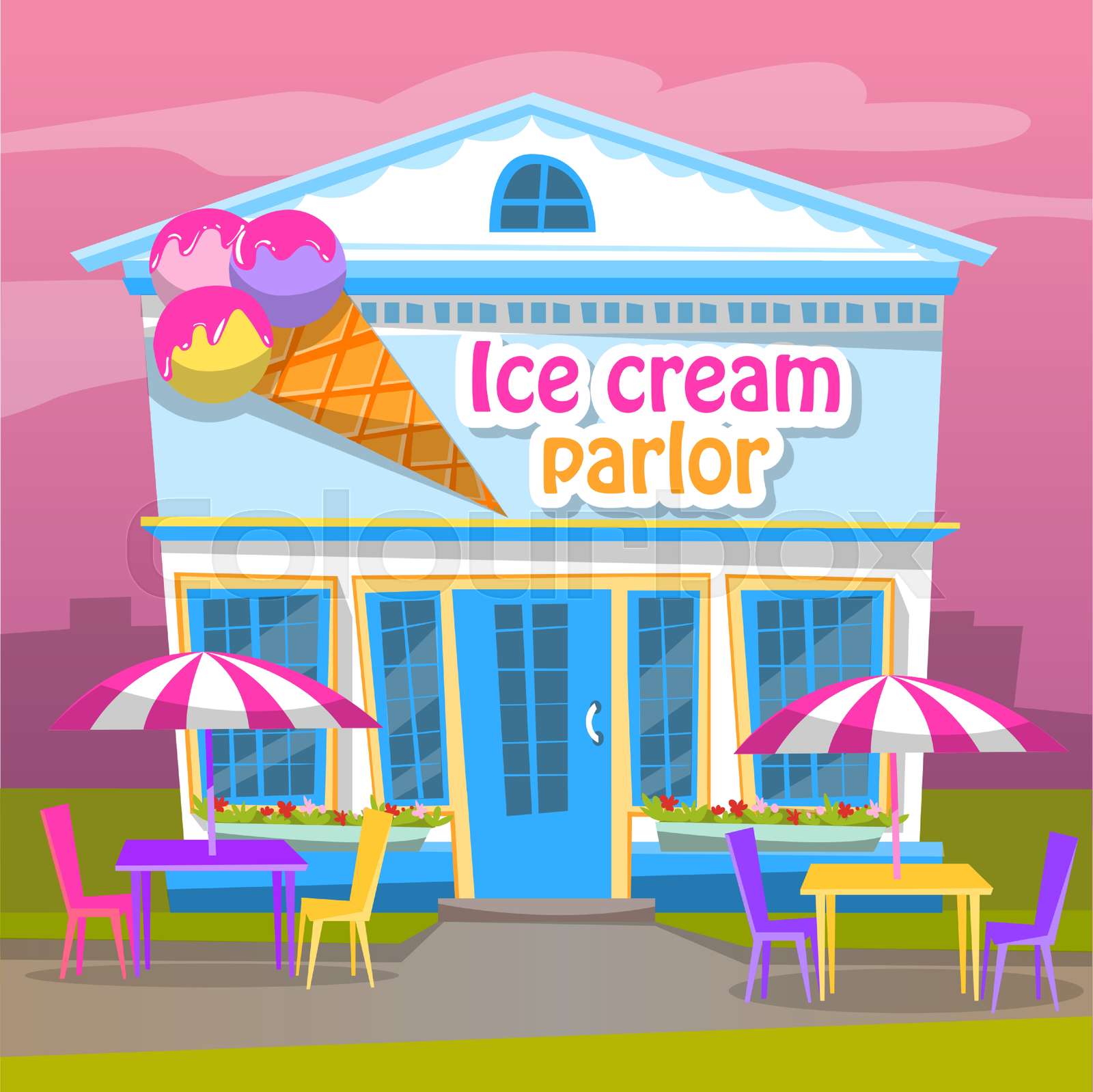 Ice Cream Parlor Clip Art