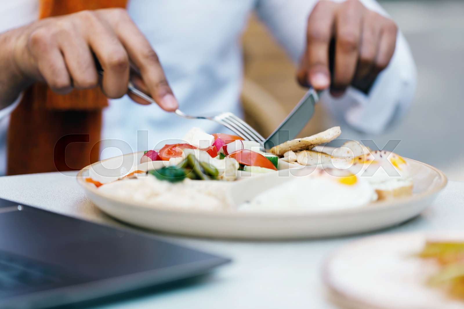 Man Eating Healthy Food | Stock image | Colourbox