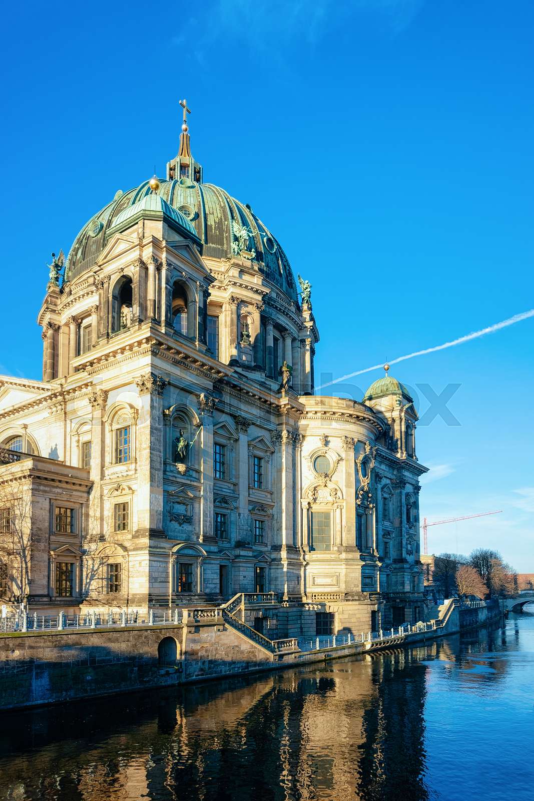 Berlin Cathedral at Spree River waterfront in German City centre ...
