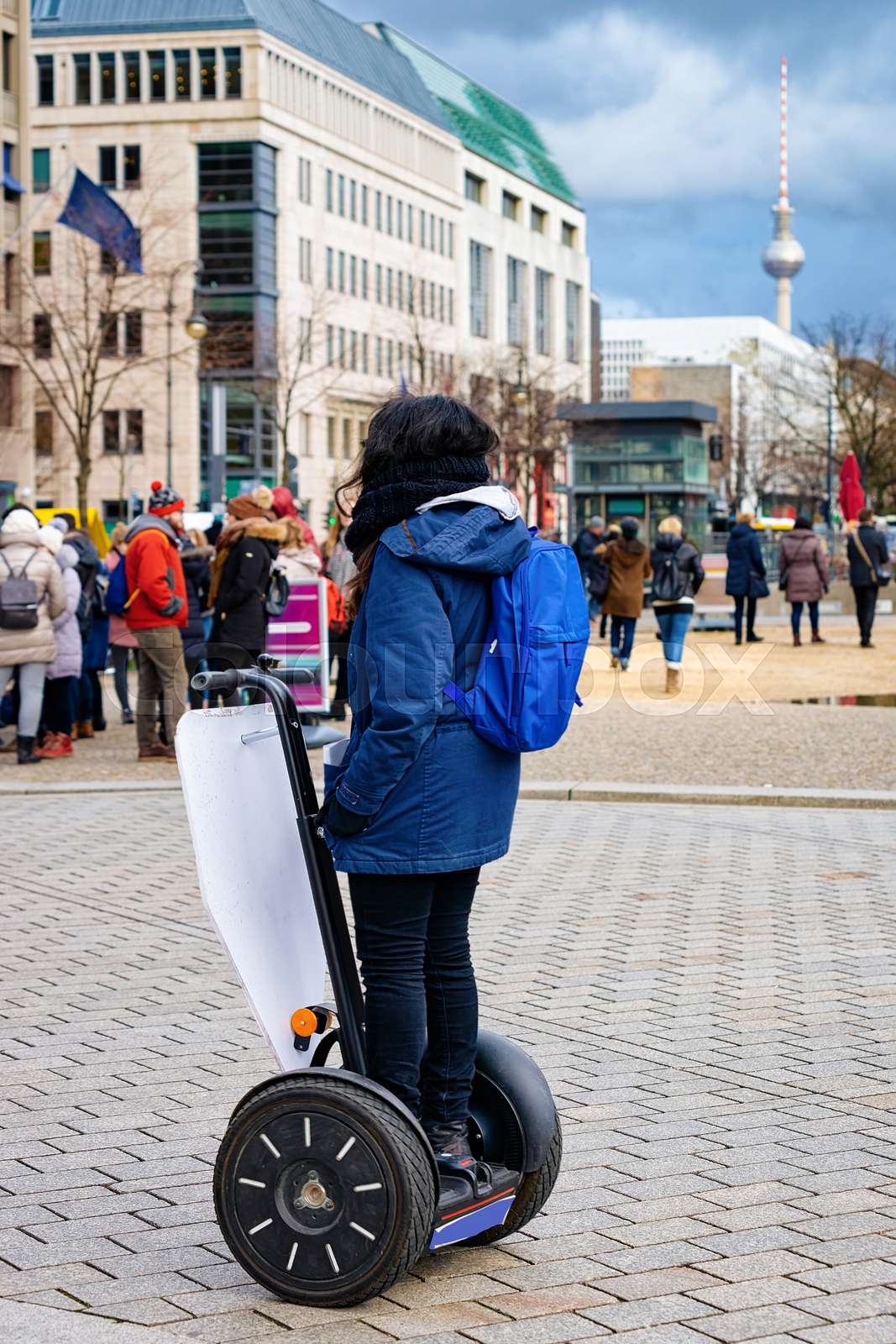 Woman on segway in Berlin | Stock image | Colourbox