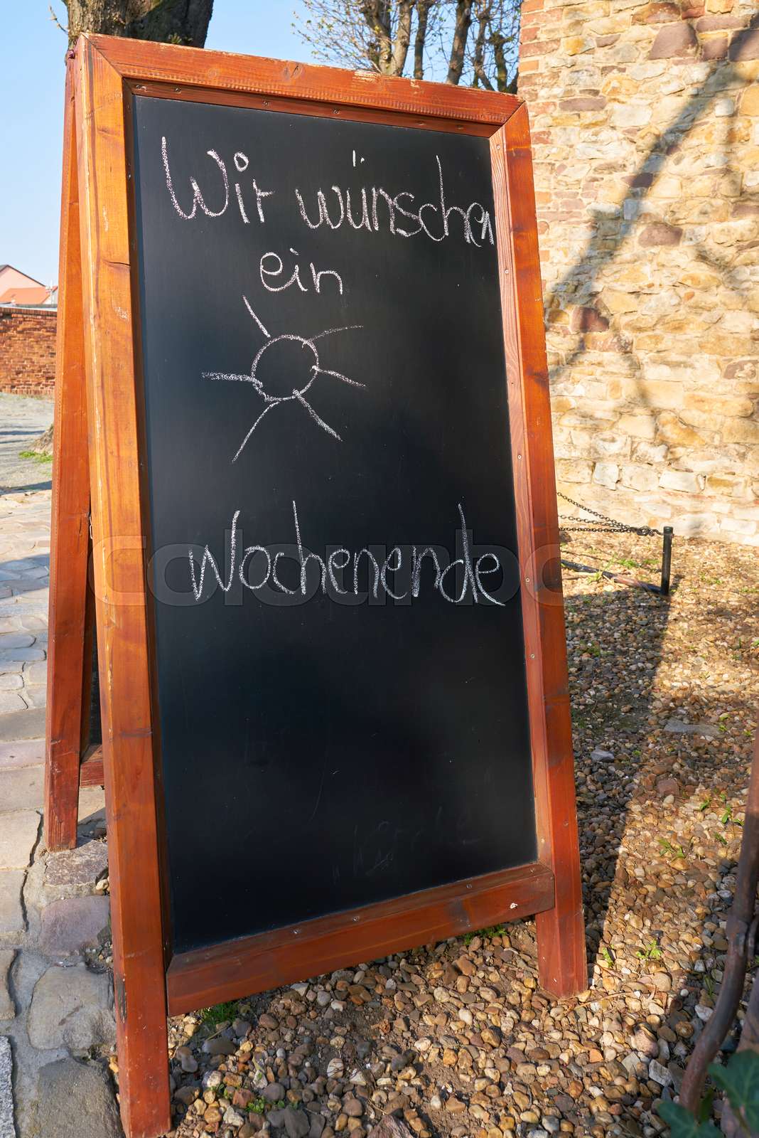 we wish a sunny weekend | Stock image | Colourbox