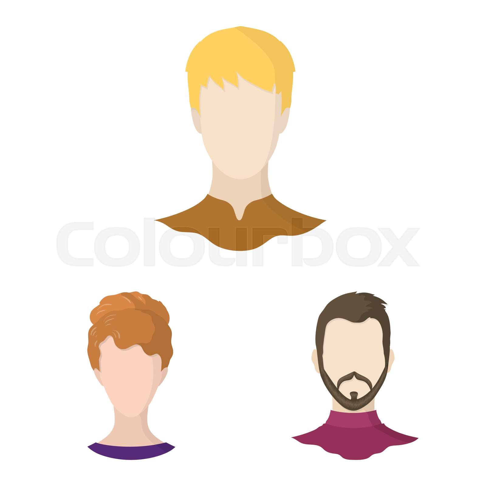 Vector design of avatar and dummy icon. Collection of avatar and figure ...