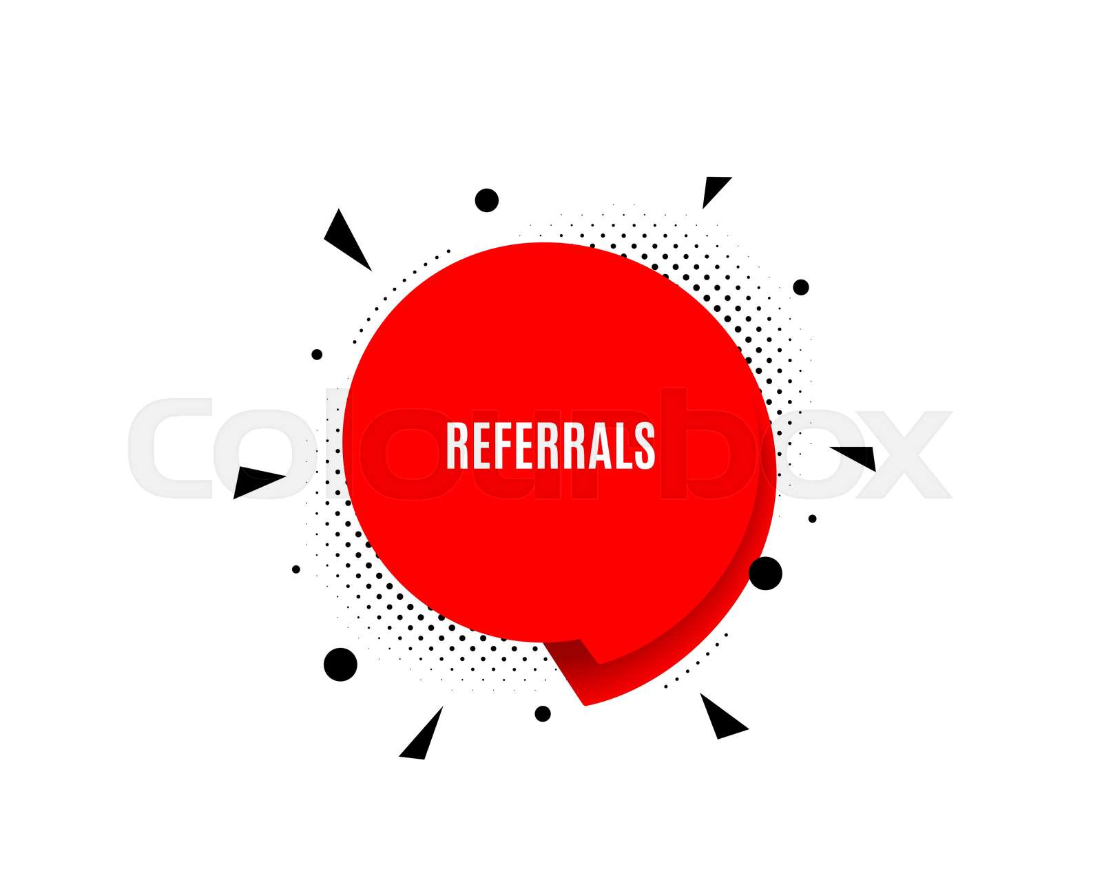 Referrals symbol. Referral program sign. Vector | Stock vector | Colourbox
