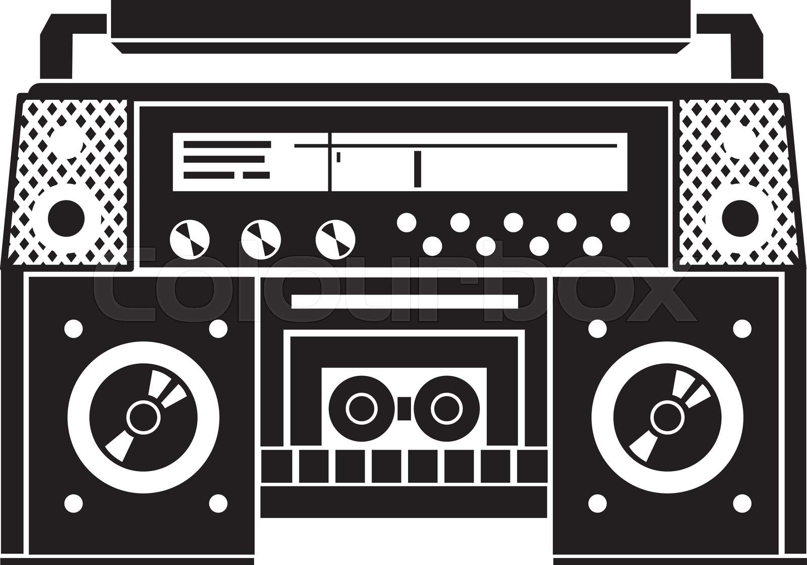 Simple Boombox Vector