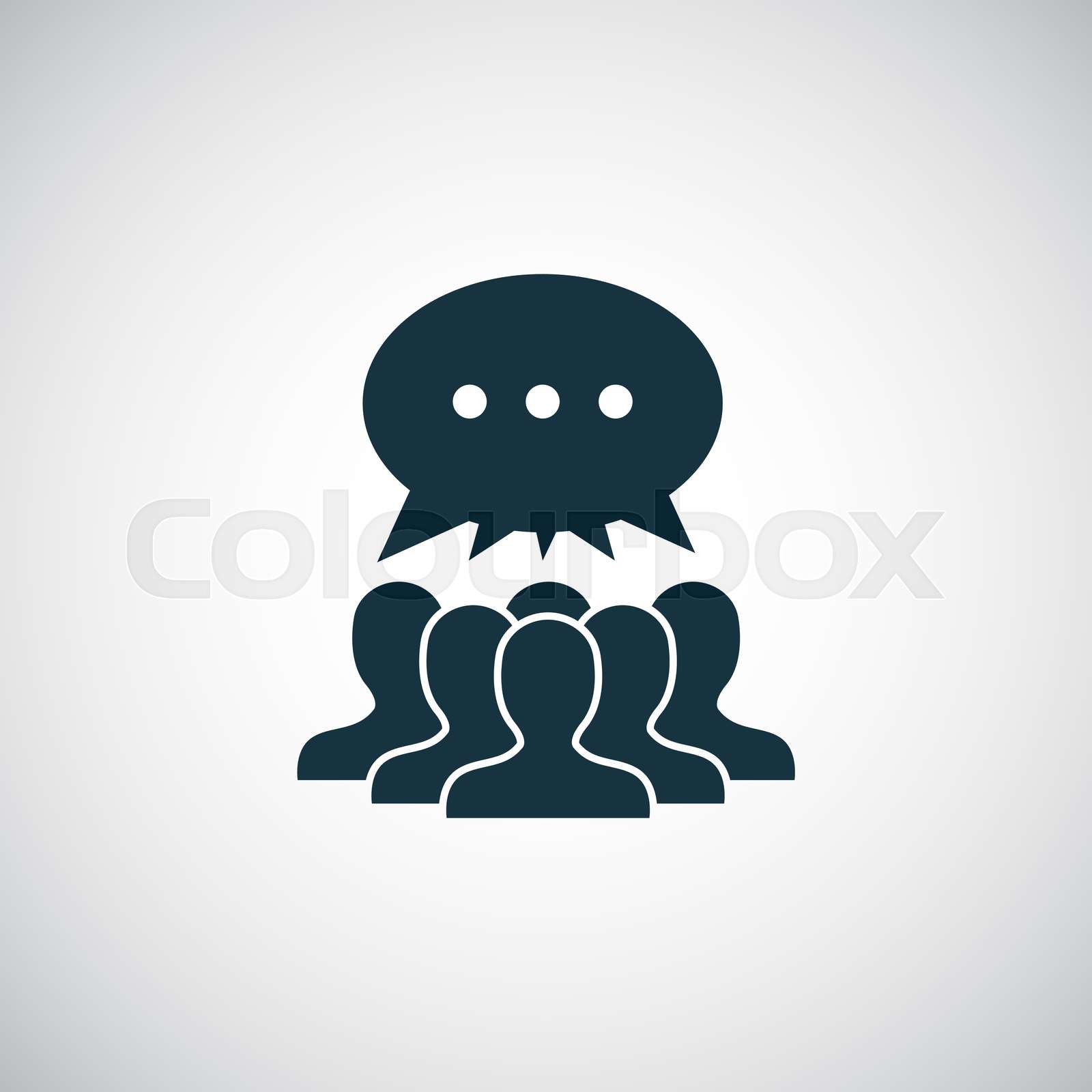 many people opinion icon trendy simple symbol concept template | Stock ...