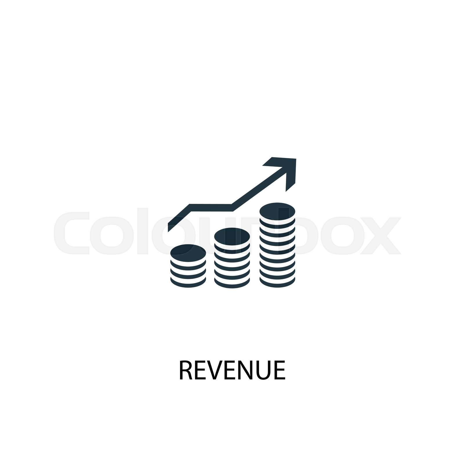 revenue icon. Simple element illustration. revenue concept symbol ...