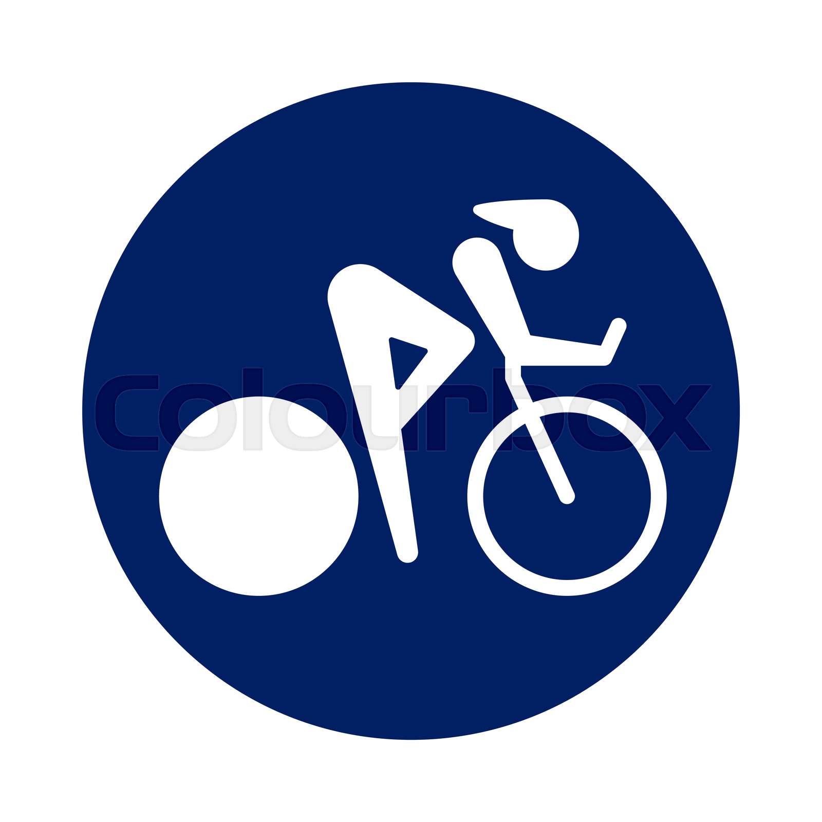 Round Track pictogram, new sport icon in blue circle. | Stock vector ...