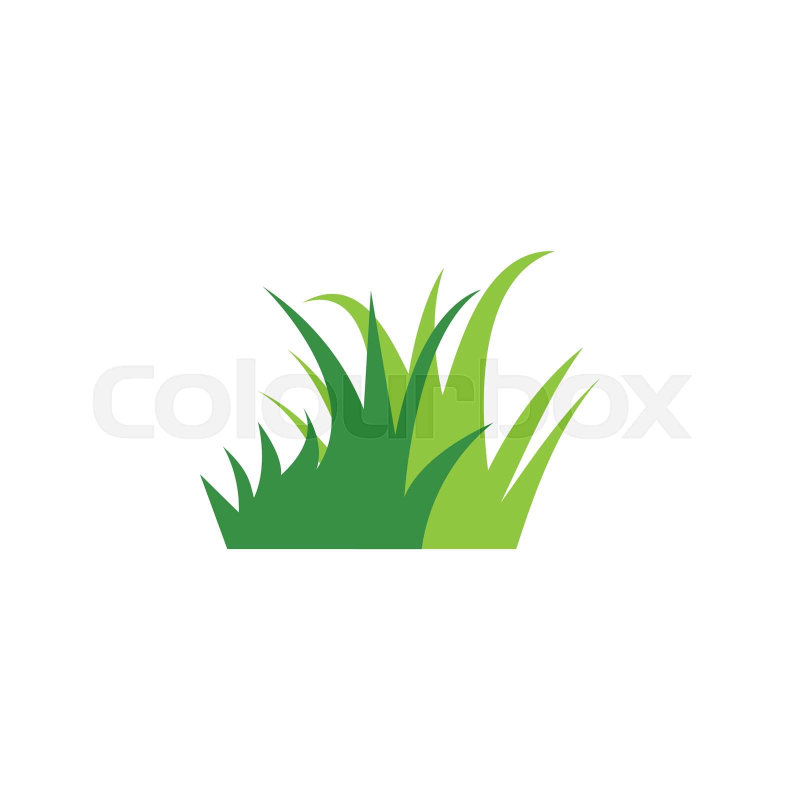 Green grass graphic design template vector isolated | Stock vector ...