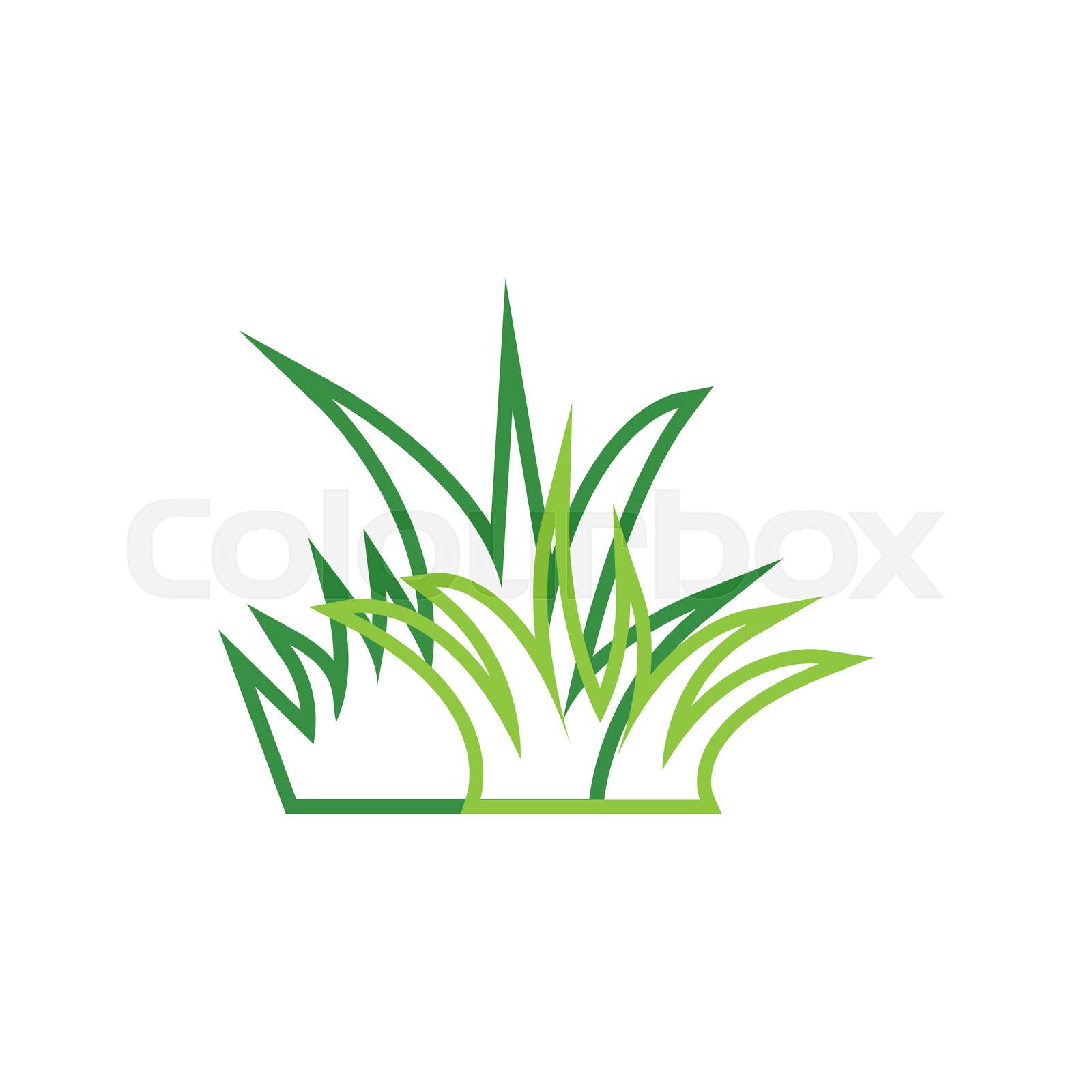 Green grass graphic design template vector isolated | Stock vector ...