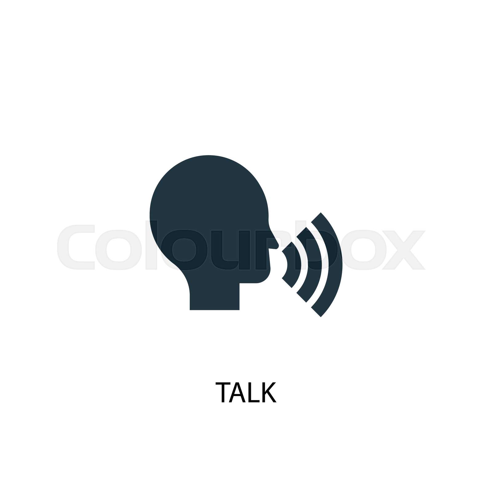 icon, sprechen, sprachrohr | Stock-Vektor | Colourbox