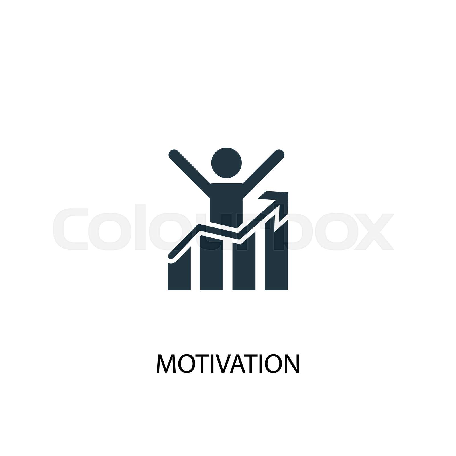 motivation icon. Simple element illustration. motivation concept symbol ...