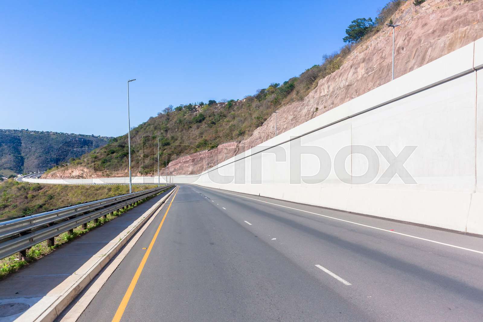New Road Highway Structures Valley Landscape | Stock image | Colourbox