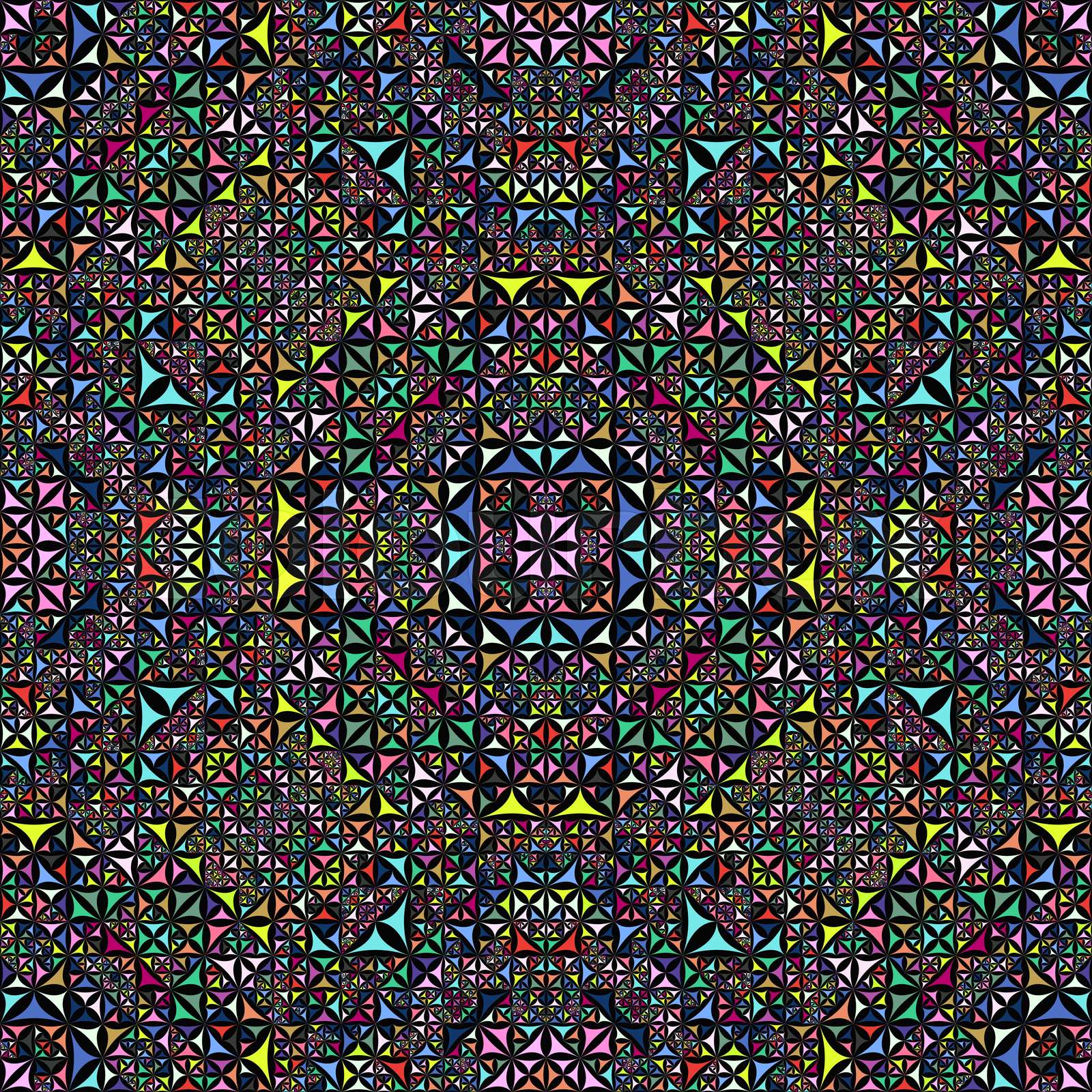 Colorful seamless kaleidoscope pattern background | Stock vector ... Colorful seamless kaleidoscope pattern background | Stock vector ...
