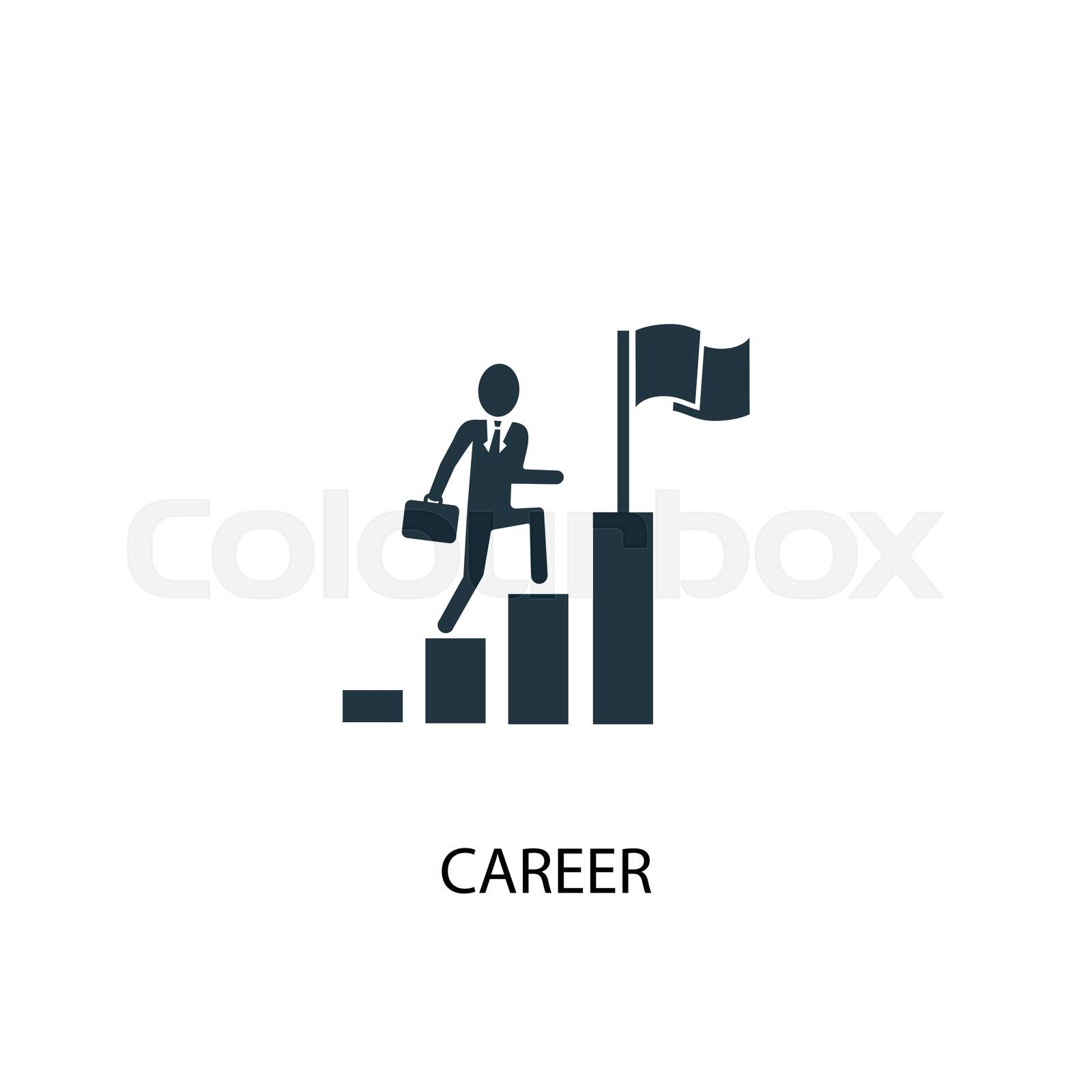 career icon. Simple element illustration. career concept symbol design ...